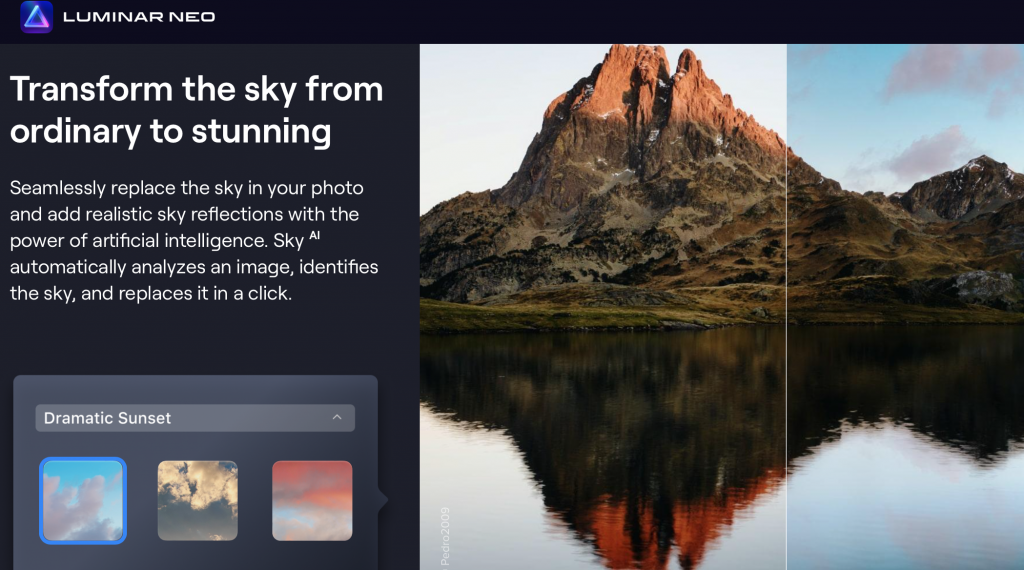 Best ai photo editor for Windows pc and Mac OS the "Luminar Neo" - bdvector